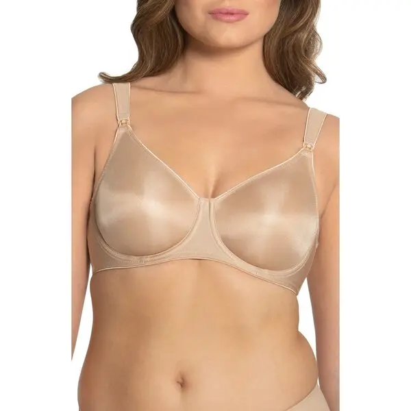 DOMINIQUE INTIMATES Nanette Seamless Underwire Maternity/nursing Bra - Mocha