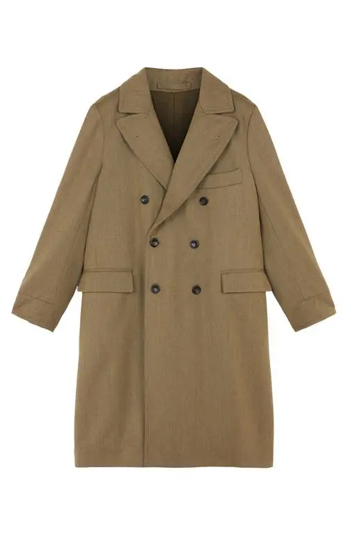 FORTELA Serwilliam Wool Double-breasted Coat - Green
