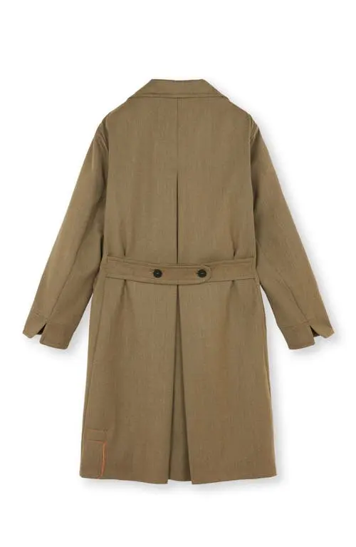 FORTELA Serwilliam Wool Double-breasted Coat - Green