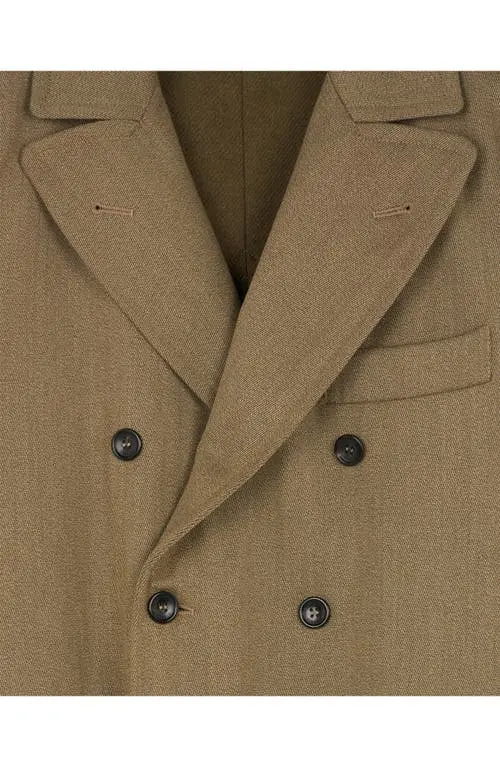 FORTELA Serwilliam Wool Double-breasted Coat - Green