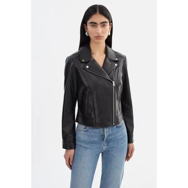LAMARQUE Klea Recycled Leather Biker Jacket
