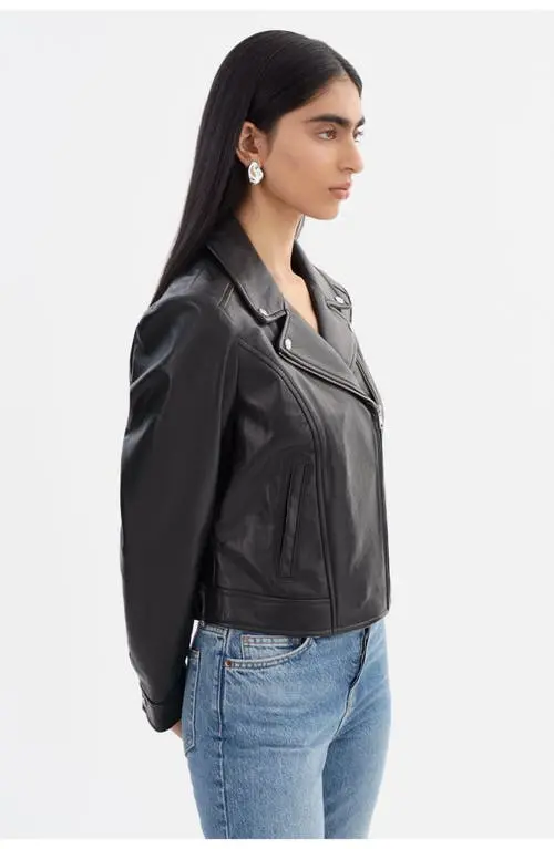 LAMARQUE Klea Recycled Leather Biker Jacket