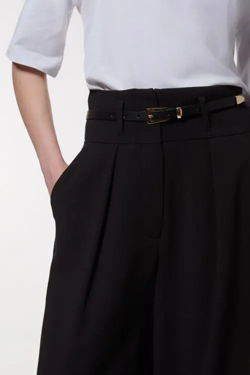 Karen Millen Petite Tailored Wide Leg Trousers