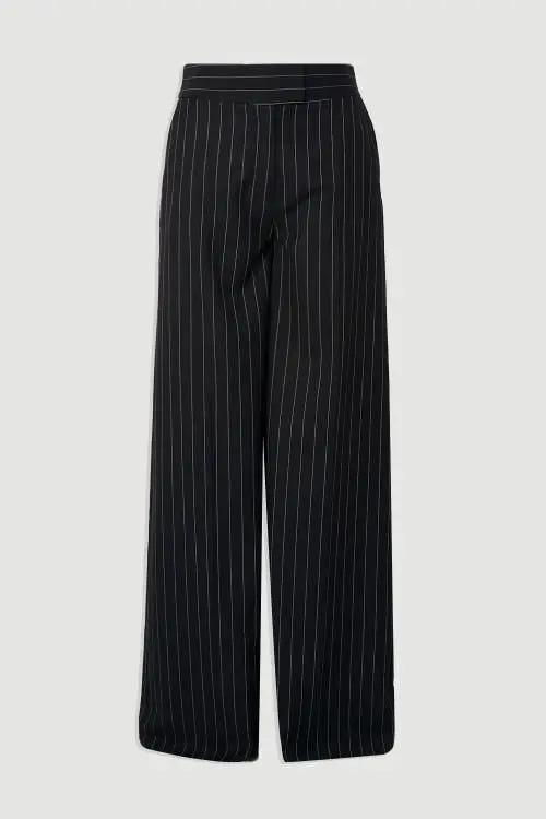 Karen Millen Petite Pinstriped Wide Leg Trousers