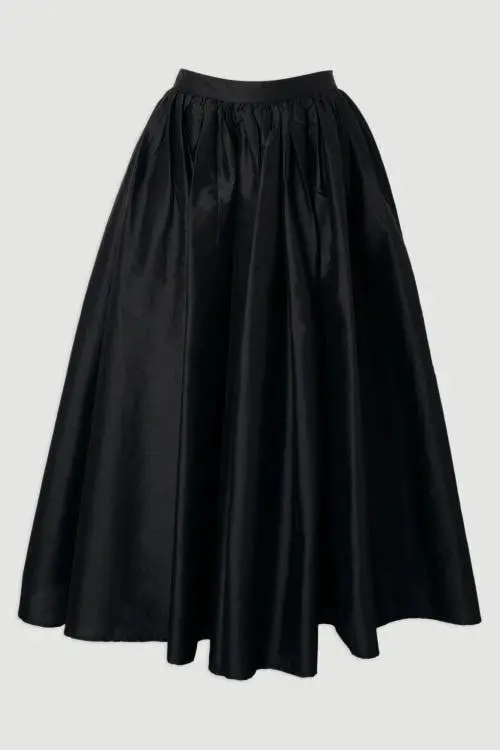 Karen Millen Taffeta Woven Maxi Skirt