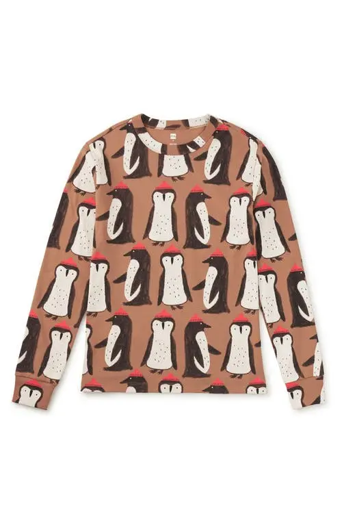 TEA COLLECTION Adult Pajama Top - Team Penguin