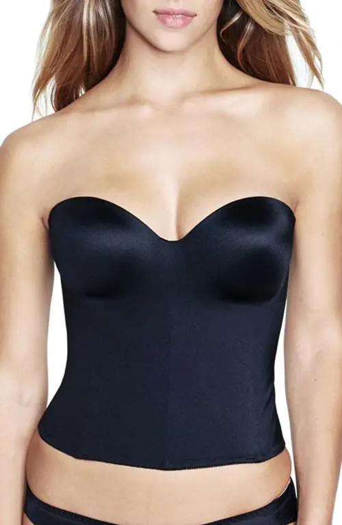 DOMINIQUE INTIMATES Ariel Longline Hidden Underwire Bustier - Black