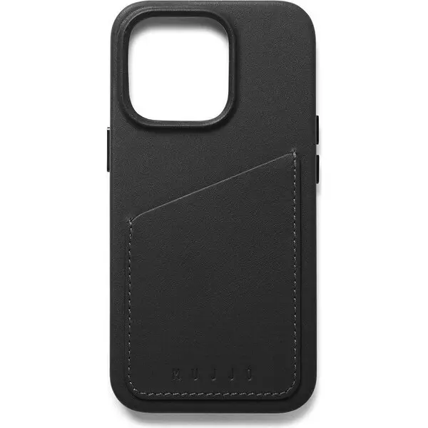 MUJJO Full Leather Magsafe Wallet Case For - Black