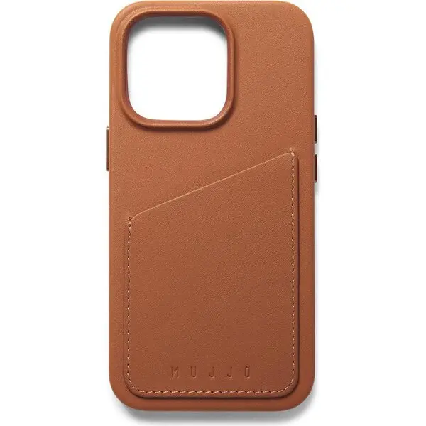MUJJO Full Leather Magsafe Wallet Case For - Light Tan