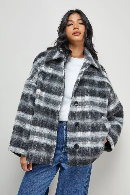 WAREHOUSE Oversized Short Car Coat