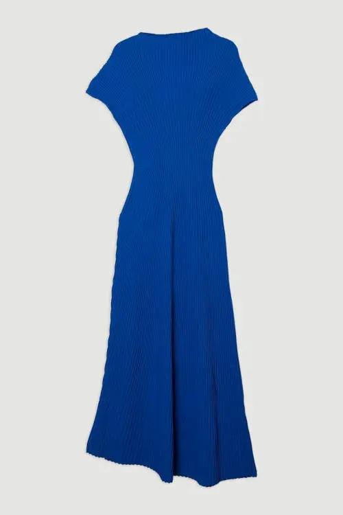 Karen Millen Stitch Detail Knit Midi Dress