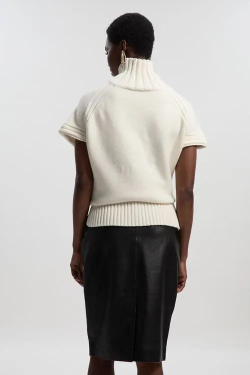 Karen Millen Leather Signature Pencil Skirt