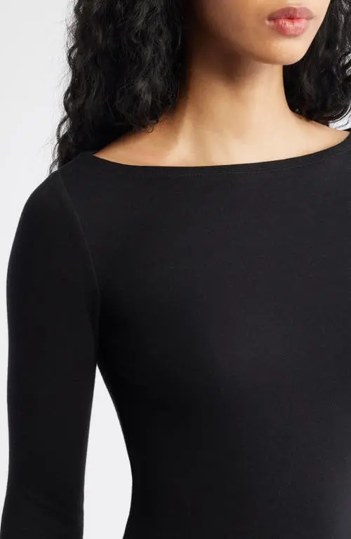 ARTLESS FOREVER Lane Boat Neck Top - Black