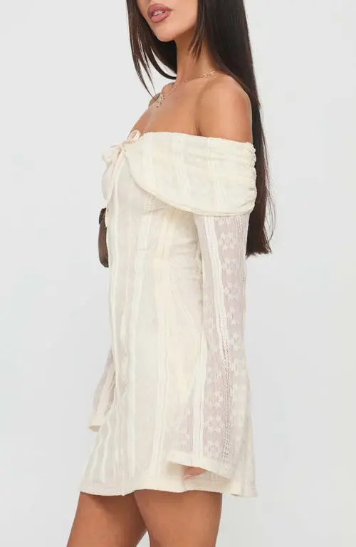 Princess Polly Colettie Off-the-shoulder Mini Dress
