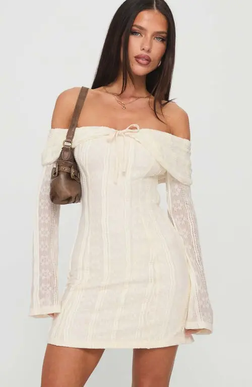 Princess Polly Colettie Off-the-shoulder Mini Dress