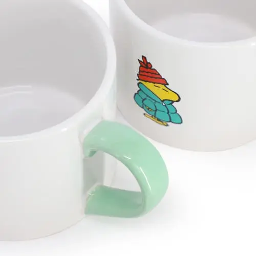 PEANUTS All Bundled Up 4 Piece 19 Ounce Stackable Stoneware Mug Set