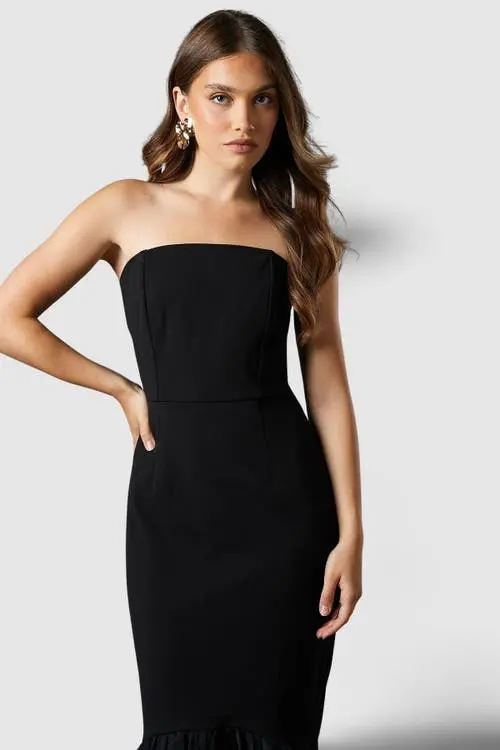 Coast Strapless Fishtail Maxi Dress