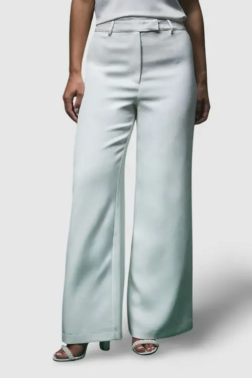 Coast Bridal Tailored Wide Leg Trousers - Ivory