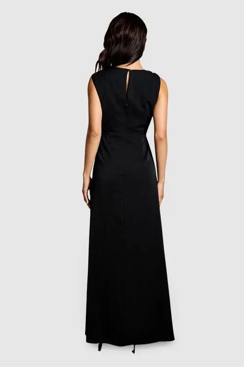 Coast Ruched Side Split Maxi Dress
