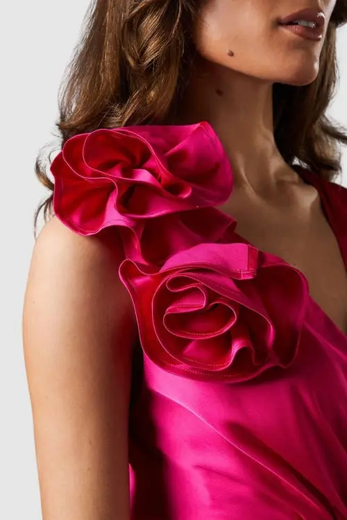 Coast Corsage Cowl Back Jumpsuit - Pink