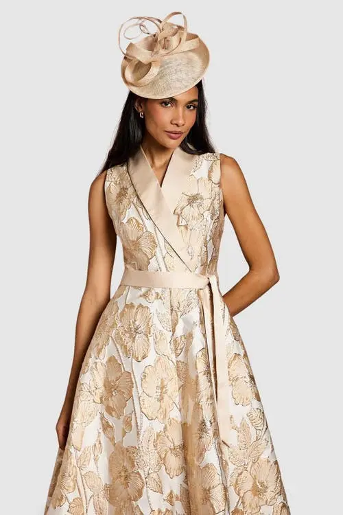 Coast Sleeveless Jacquard Midi Dress