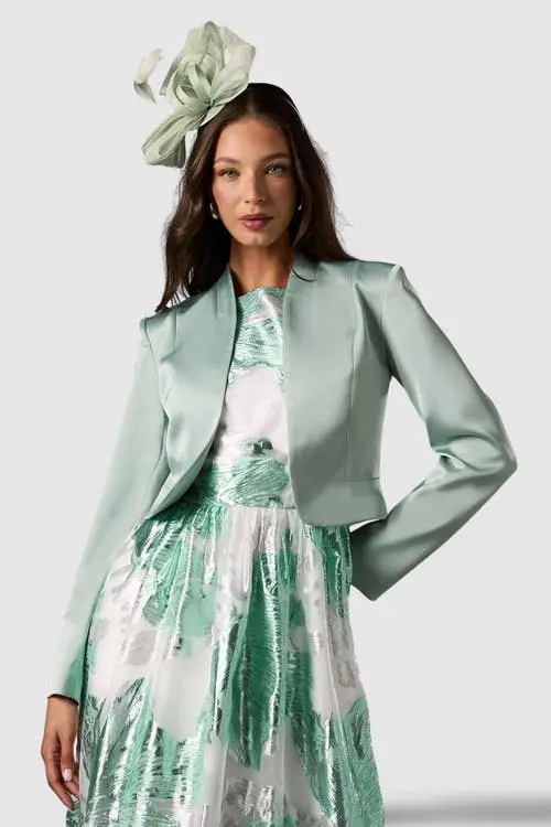 Coast Cropped Satin Jacket