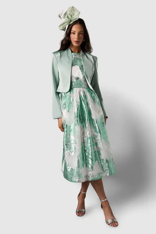 Coast Cropped Satin Jacket