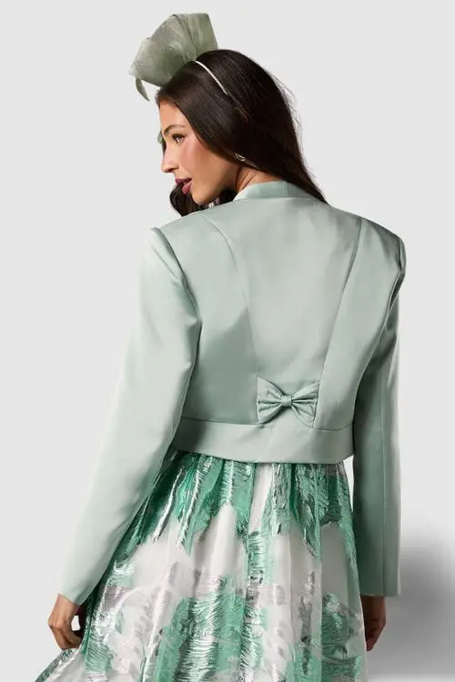 Coast Cropped Satin Jacket