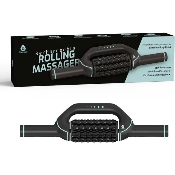 PURSONIC Rolling Massagerrelaxation Anytime - Black