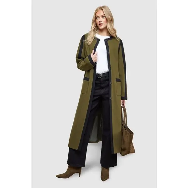 OASIS Tipped Longline Coat