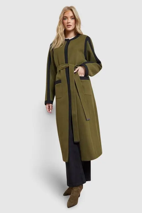 OASIS Tipped Longline Coat
