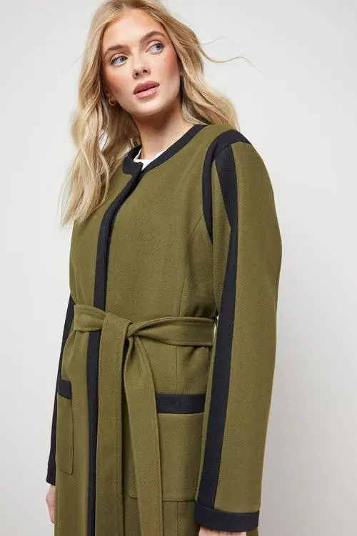 OASIS Tipped Longline Coat