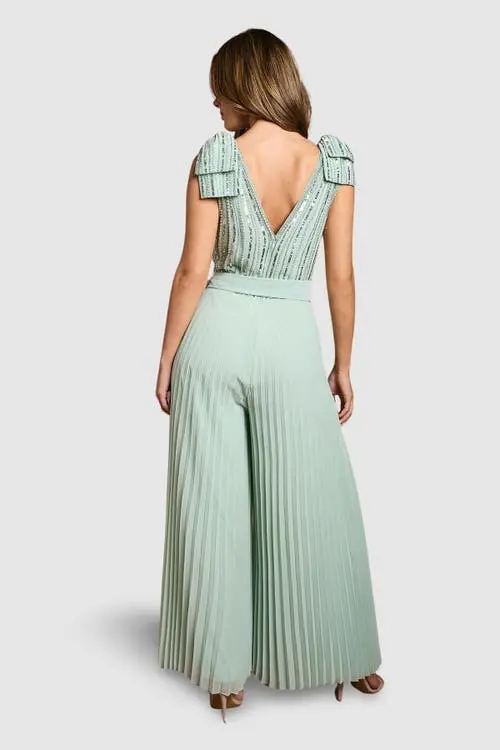 Coast Embellished Bow Shoulder Jumpsuit