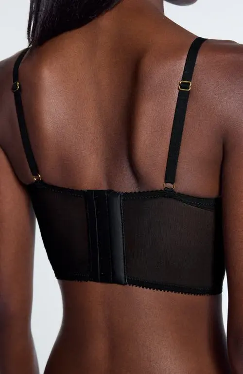 Pepper Lace Lift Up Corset Top - Black