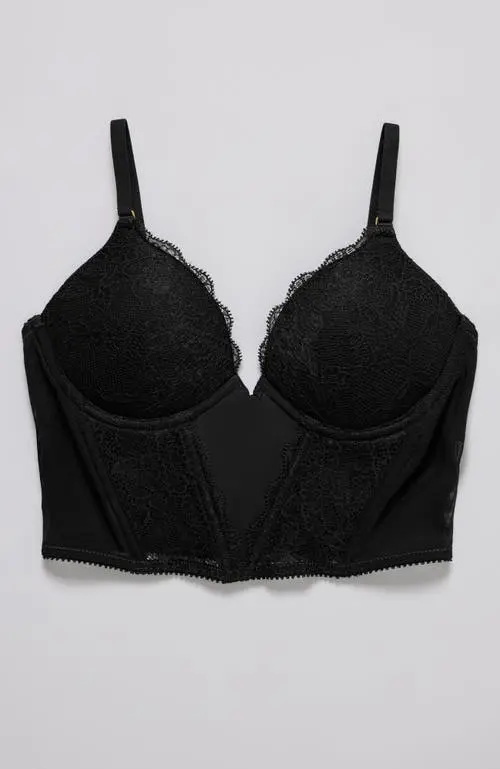 Pepper Lace Lift Up Corset Top - Black