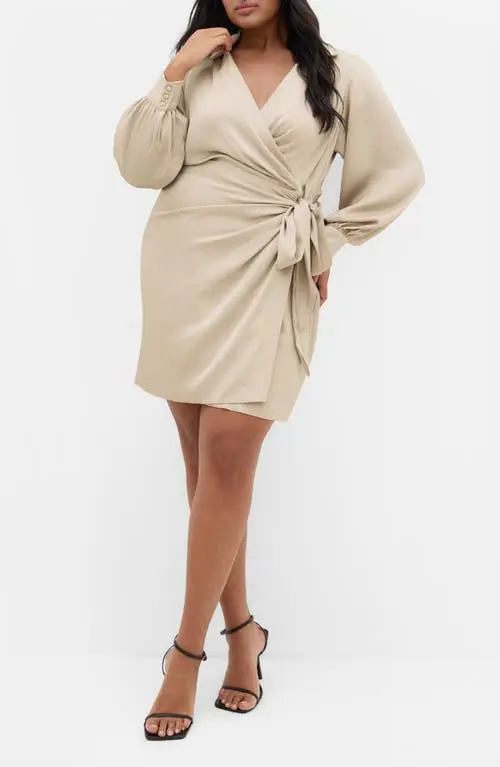 City Chic Marlowe Faux Wrap Dress