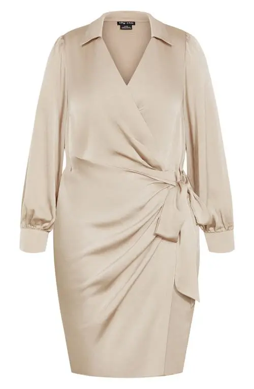 City Chic Marlowe Faux Wrap Dress