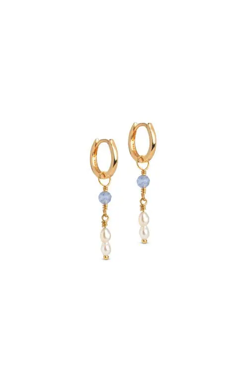 ENAMEL COPENHAGEN Liva Hoop Earrings - Blue Quartz