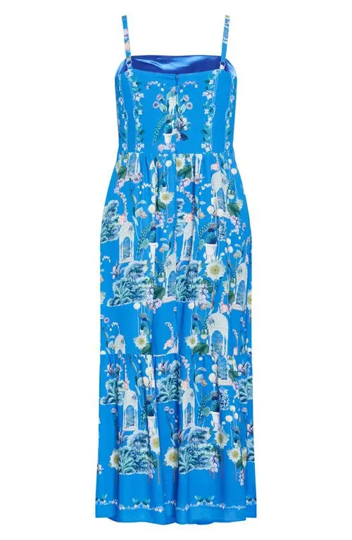 City Chic Molly Floral Midi Sundress