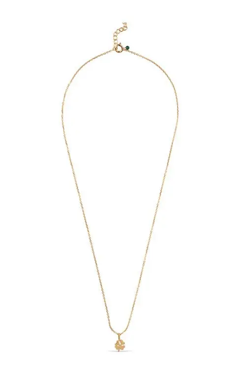 ENAMEL COPENHAGEN Four-leaf Clover Pendant Necklace