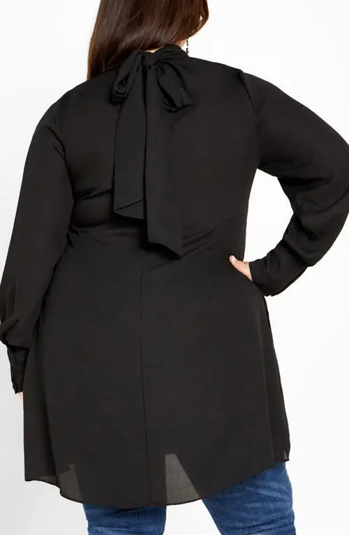 City Chic Bow Tunic Top