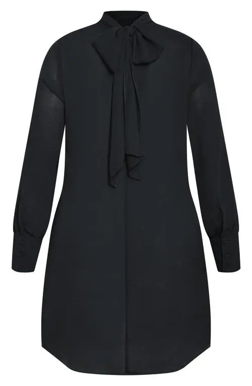 City Chic Bow Tunic Top