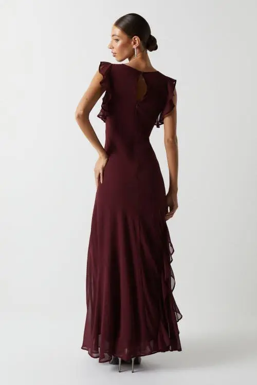 Coast Honoured Ruffle Georgette Maxi Dress