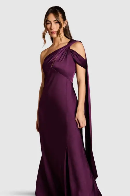 Coast Satin Fishtail Maxi Dress