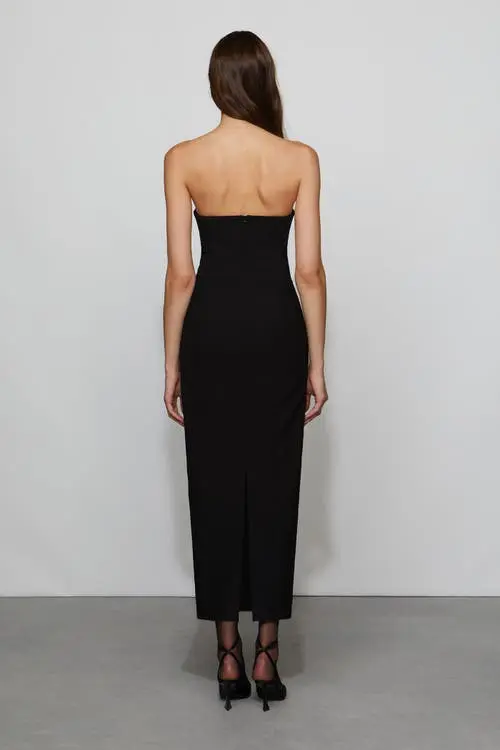 ET OCHS Emmeline Sculptural Bust Cutout Midi Dress