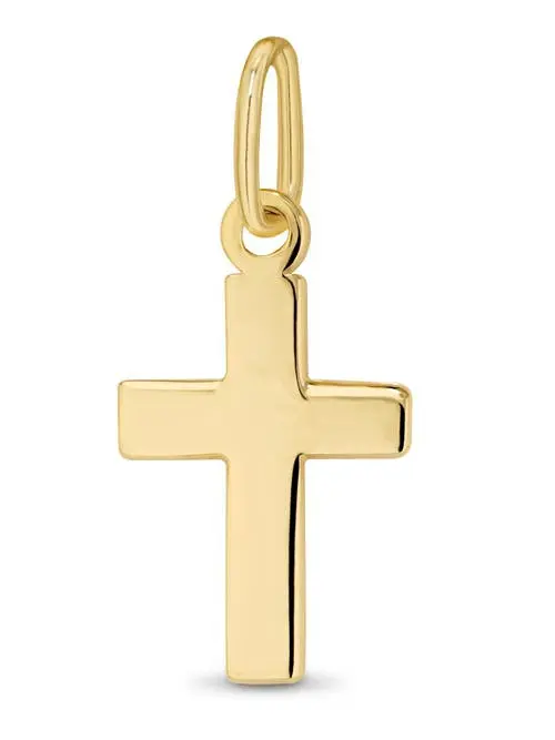 DEVATA 14k Gold Cross Pendant - Yellow Gold