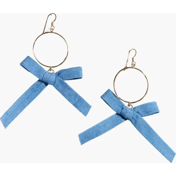 NICKEL & SUEDE Claras Earrings - Denim