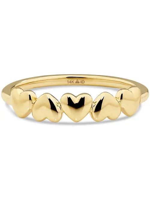 DEVATA 14k Gold Sweet Heart Ring - Yellow Gold