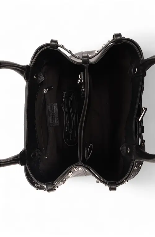 Walter Baker Brooks Studded Leather Satchel