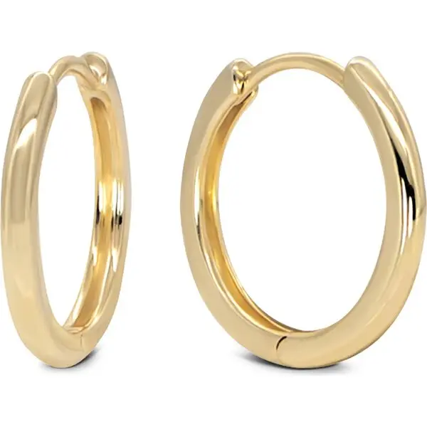 DEVATA 14k Gold Hoop Earrings - Yellow Gold